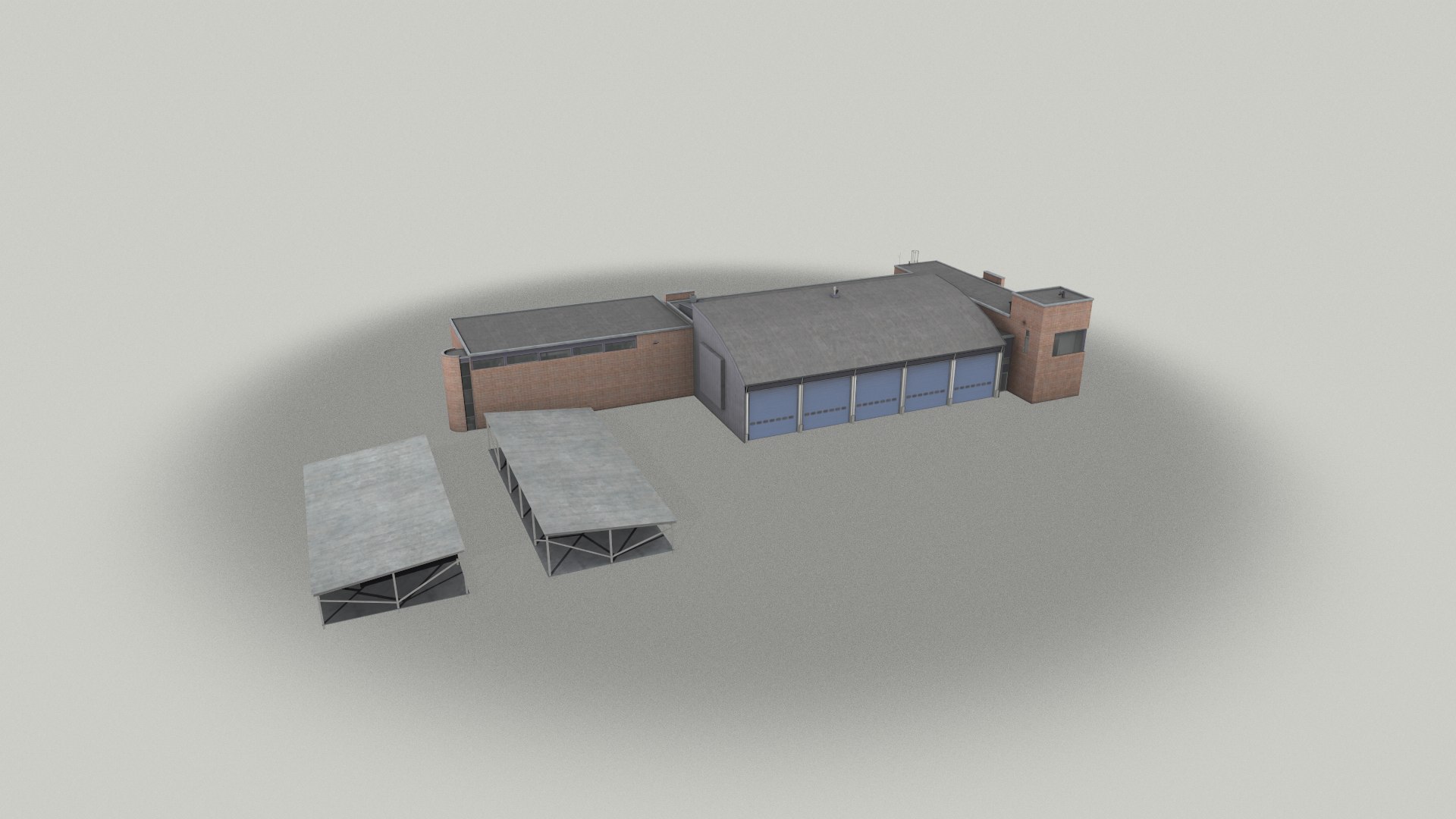 Cargo Brick Building Low Poly 3D Model 3D Model - TurboSquid 2106165