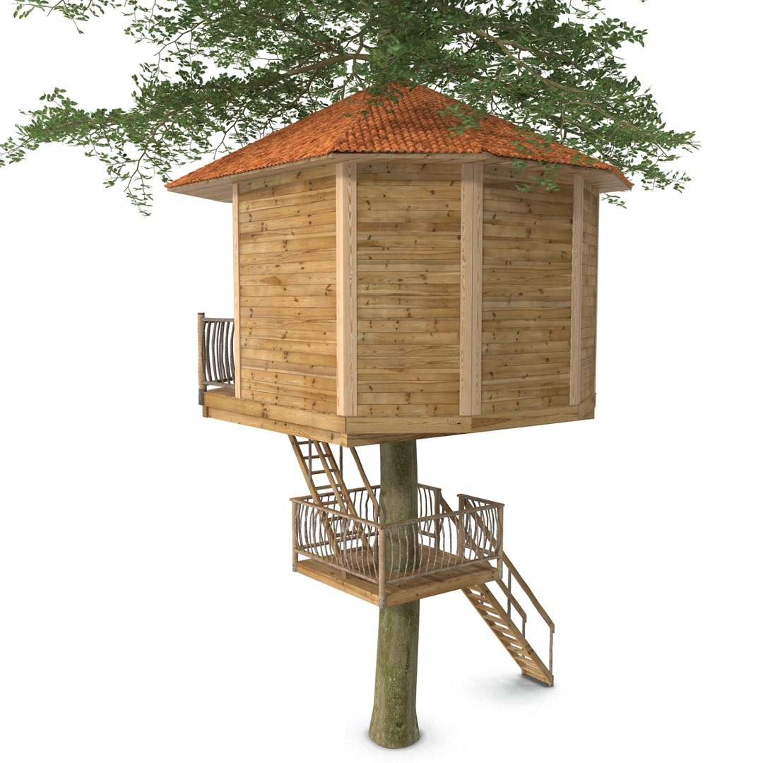 kids tree house 3d max