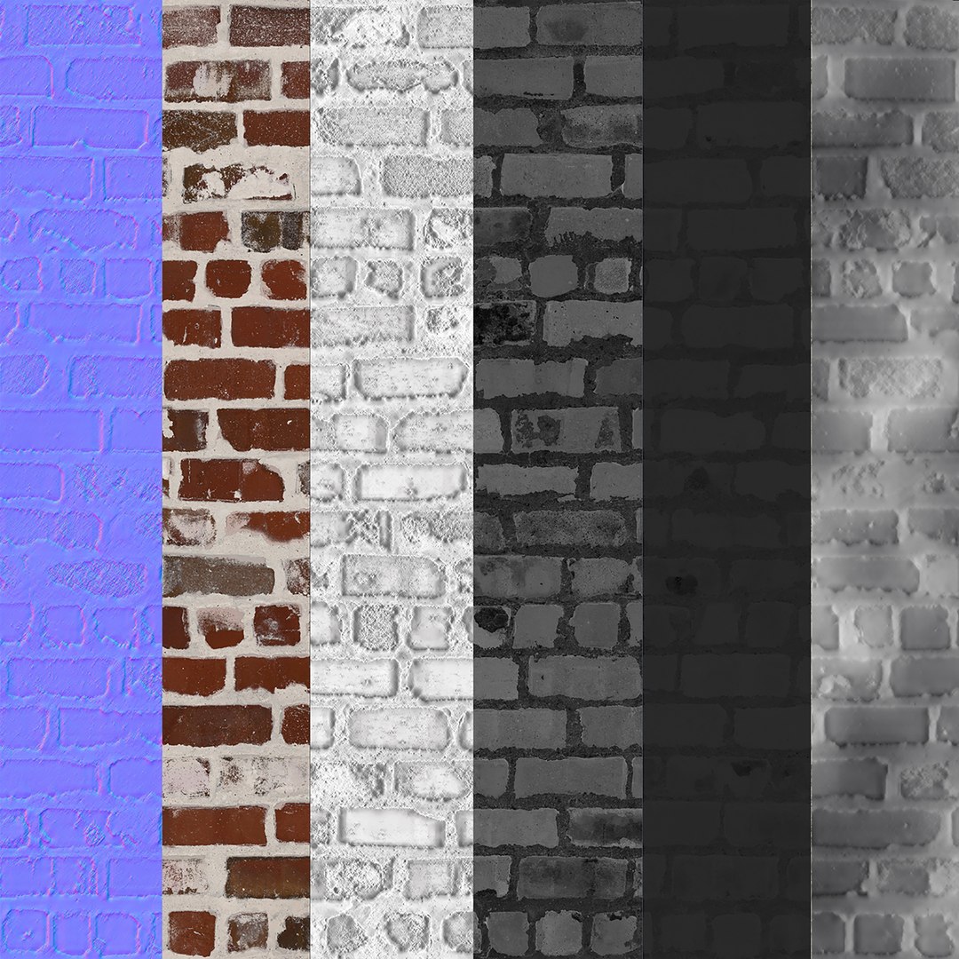 Brick Painted 4k 3D - TurboSquid 1900233