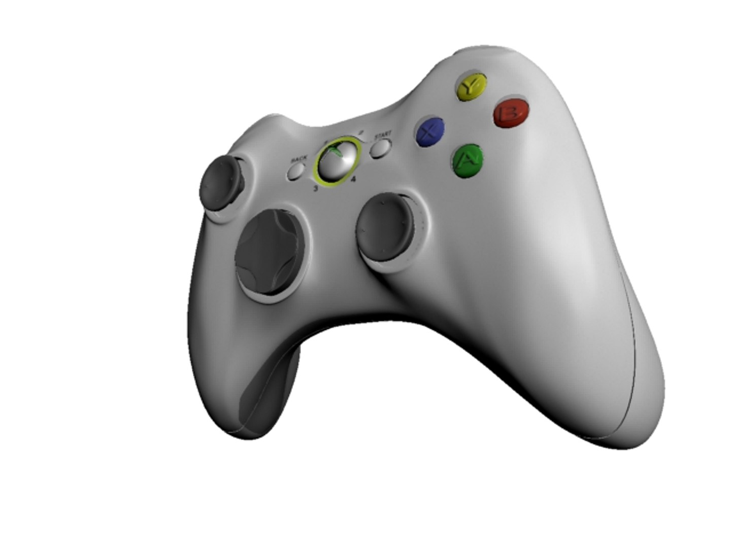 Xbox 360 Controller 3d Model