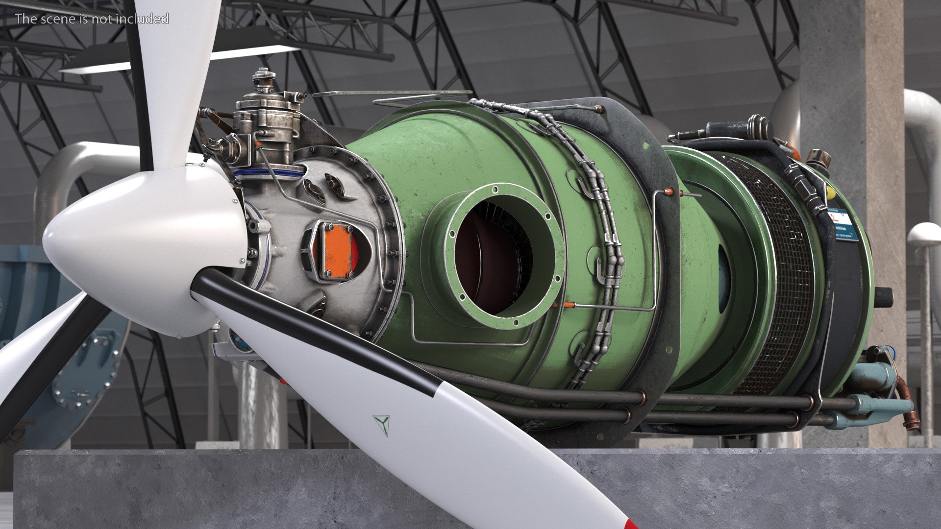 3D Aircraft Turboprop Engine Pratt and Whitney Canada PT6 - TurboSquid ...