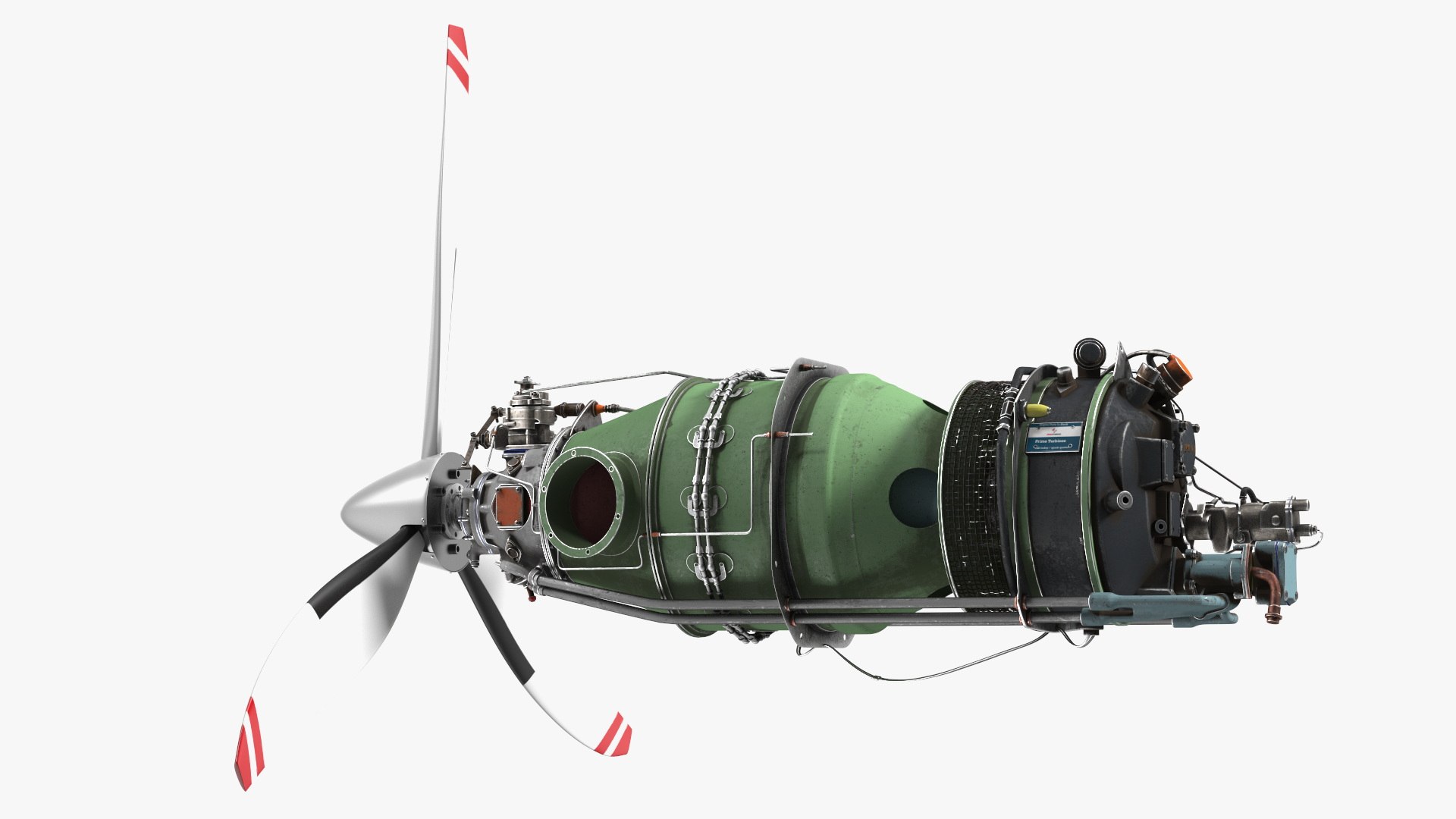 3D Aircraft Turboprop Engine Pratt And Whitney Canada PT6 - TurboSquid ...