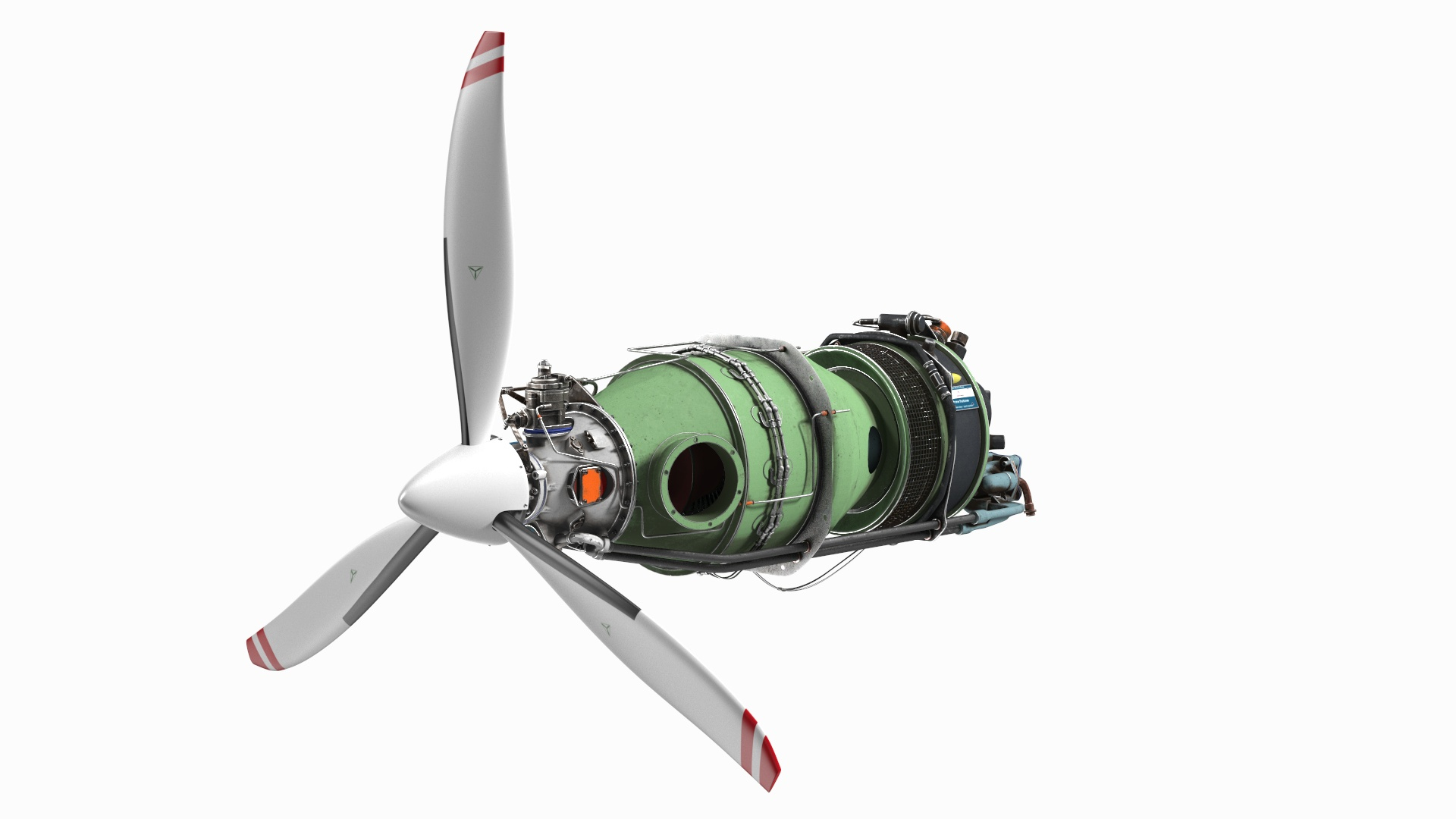 3D Aircraft Turboprop Engine Pratt and Whitney Canada PT6 - TurboSquid ...