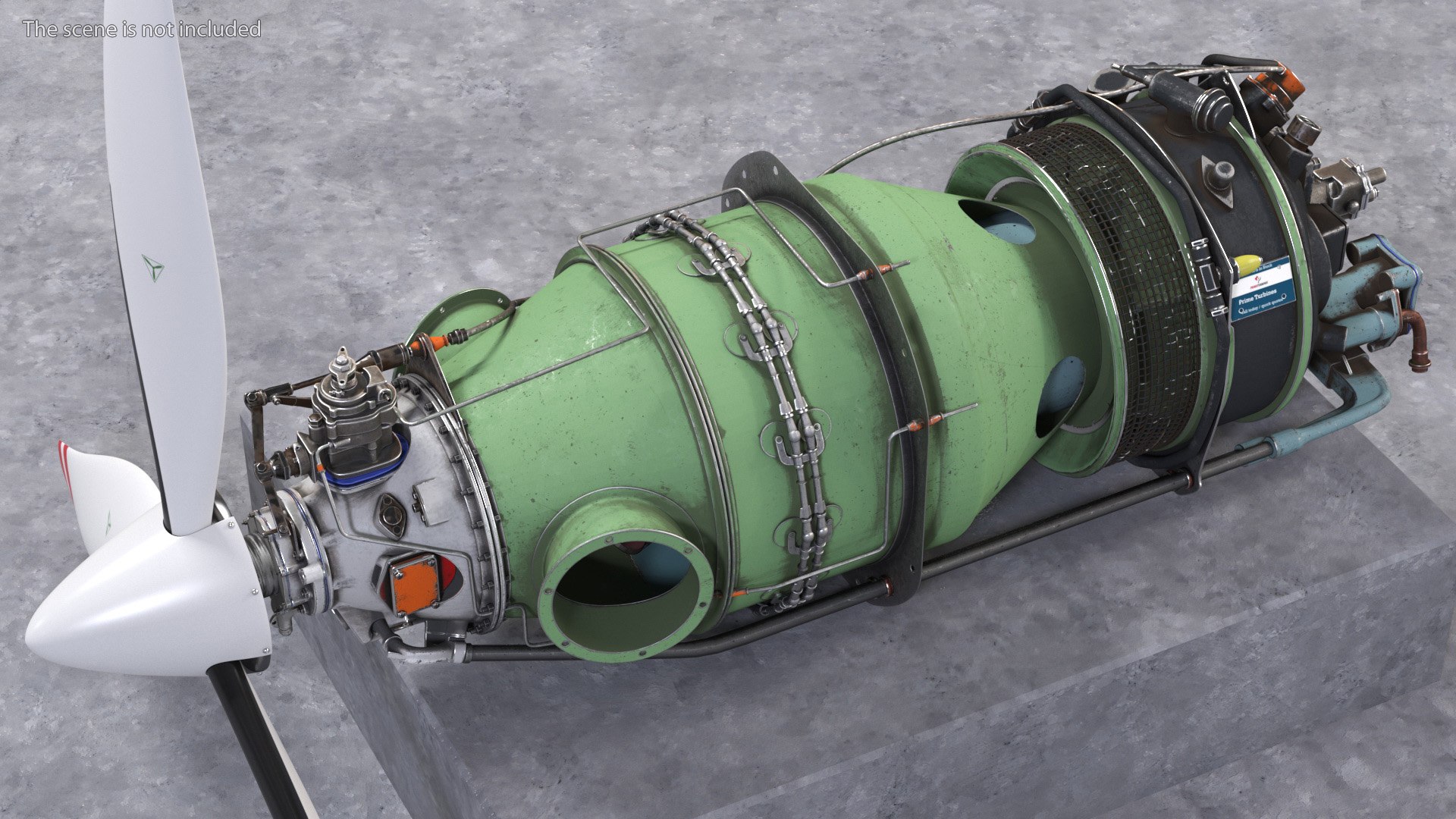 3D Aircraft Turboprop Engine Pratt And Whitney Canada PT6 - TurboSquid ...