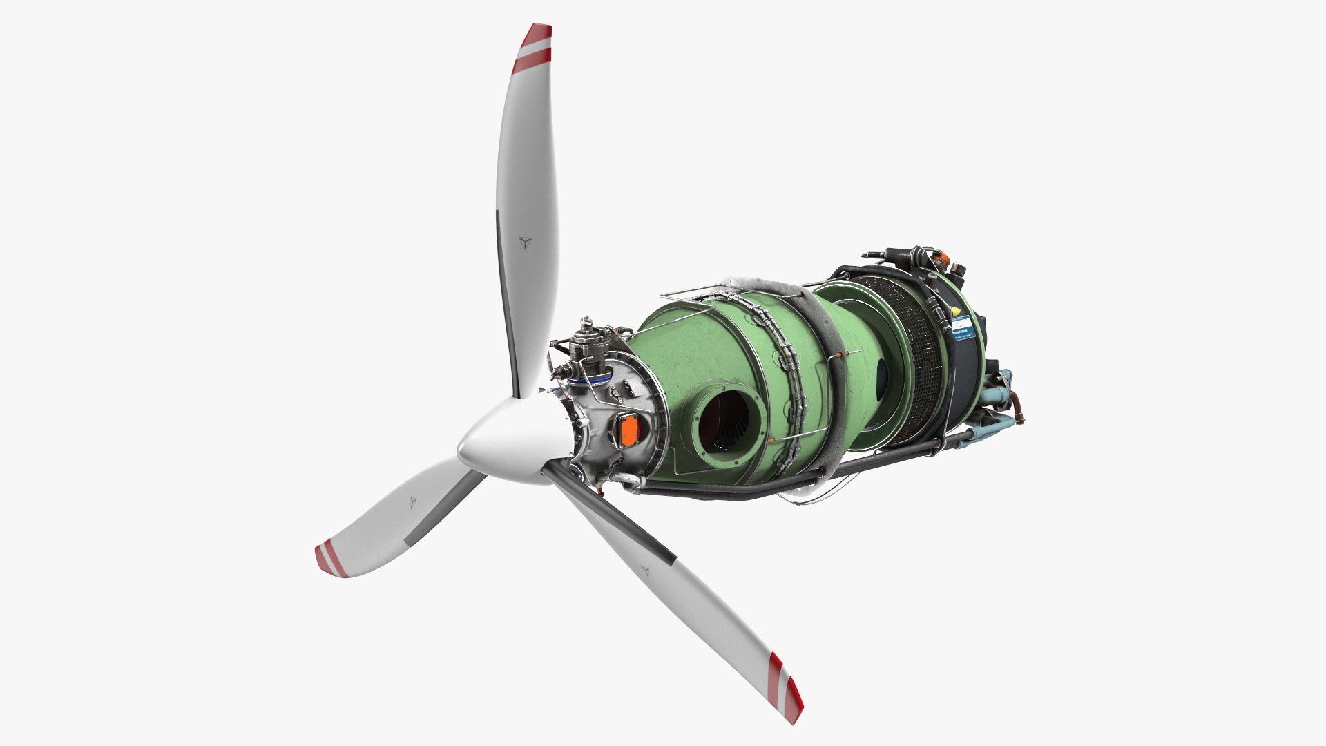 3D Aircraft Turboprop Engine Pratt and Whitney Canada PT6 - TurboSquid ...