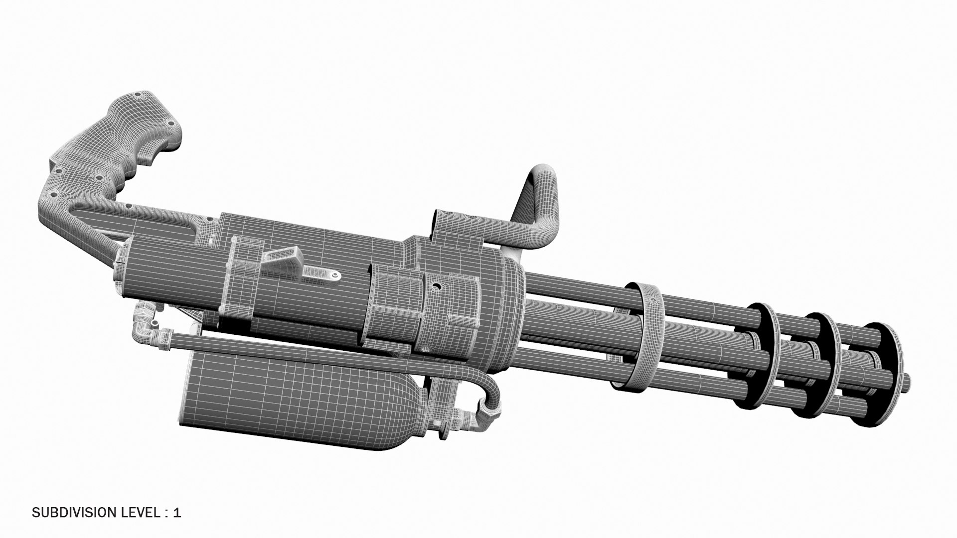3D M132 Micro Gun Classic Model - TurboSquid 1502021