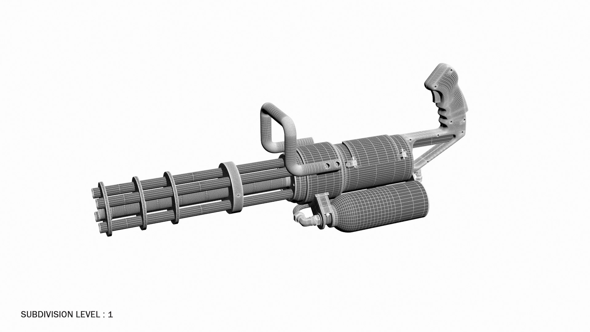 3D M132 Micro Gun Classic Model - TurboSquid 1502021