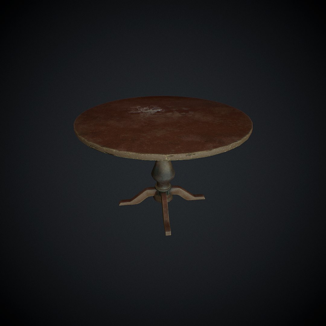 3d model pbr table