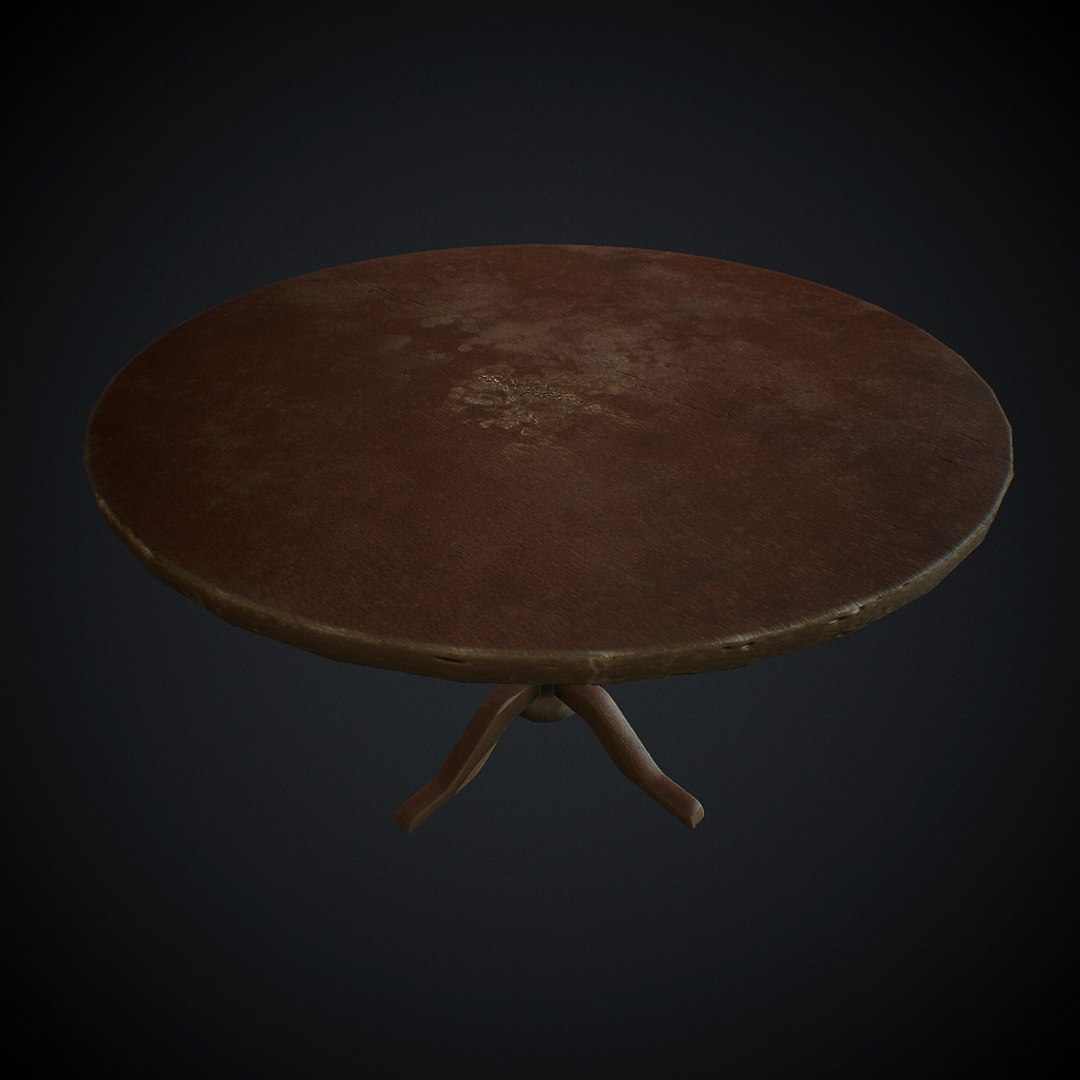 3d model pbr table