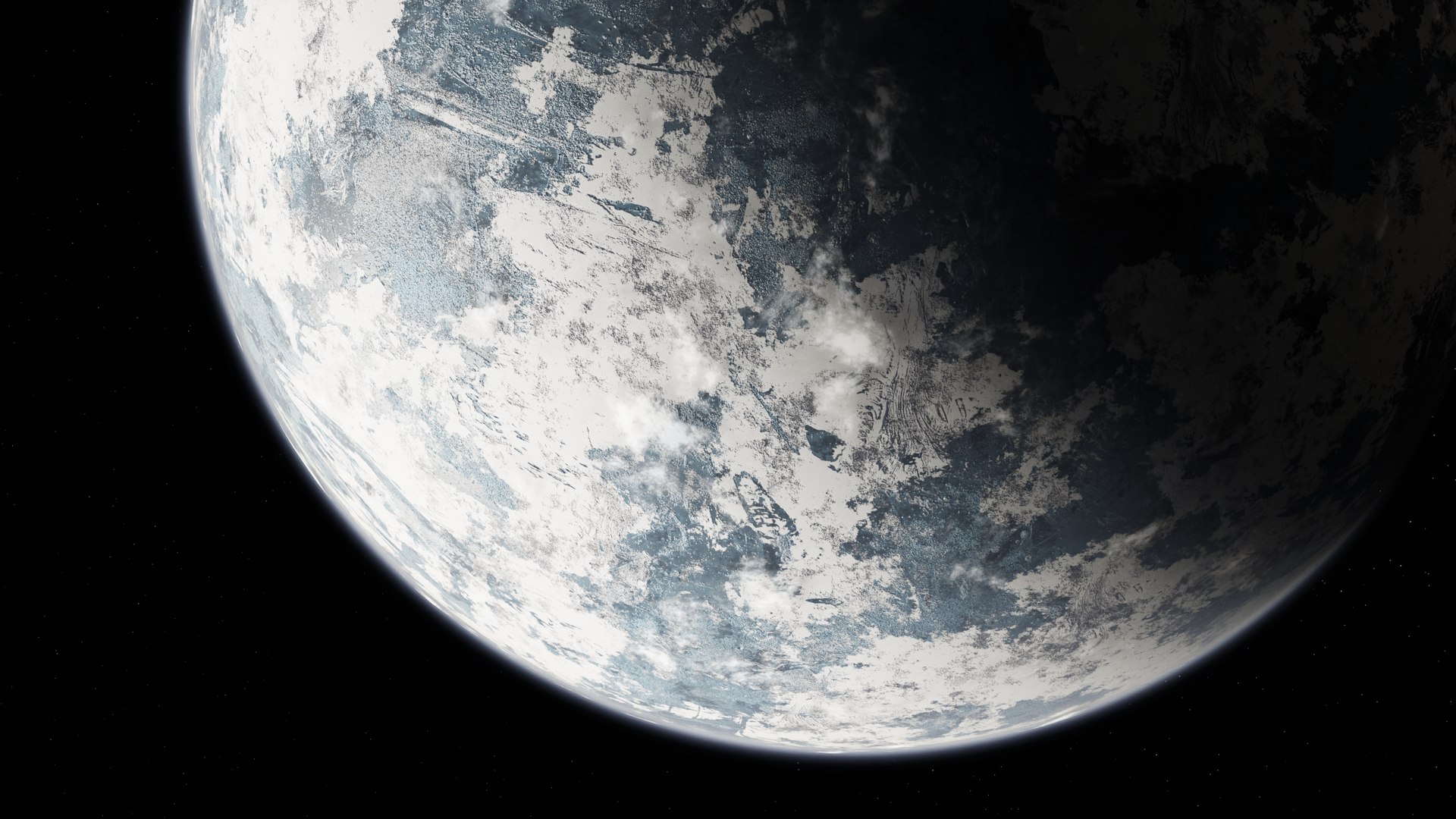 3D 8K Fictional Ice Planet 4 - TurboSquid 1931107