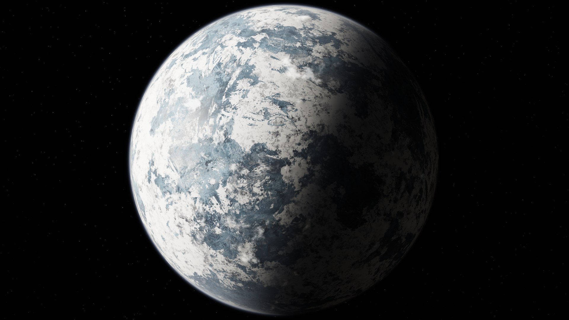 3D 8K Fictional Ice Planet 4 - TurboSquid 1931107