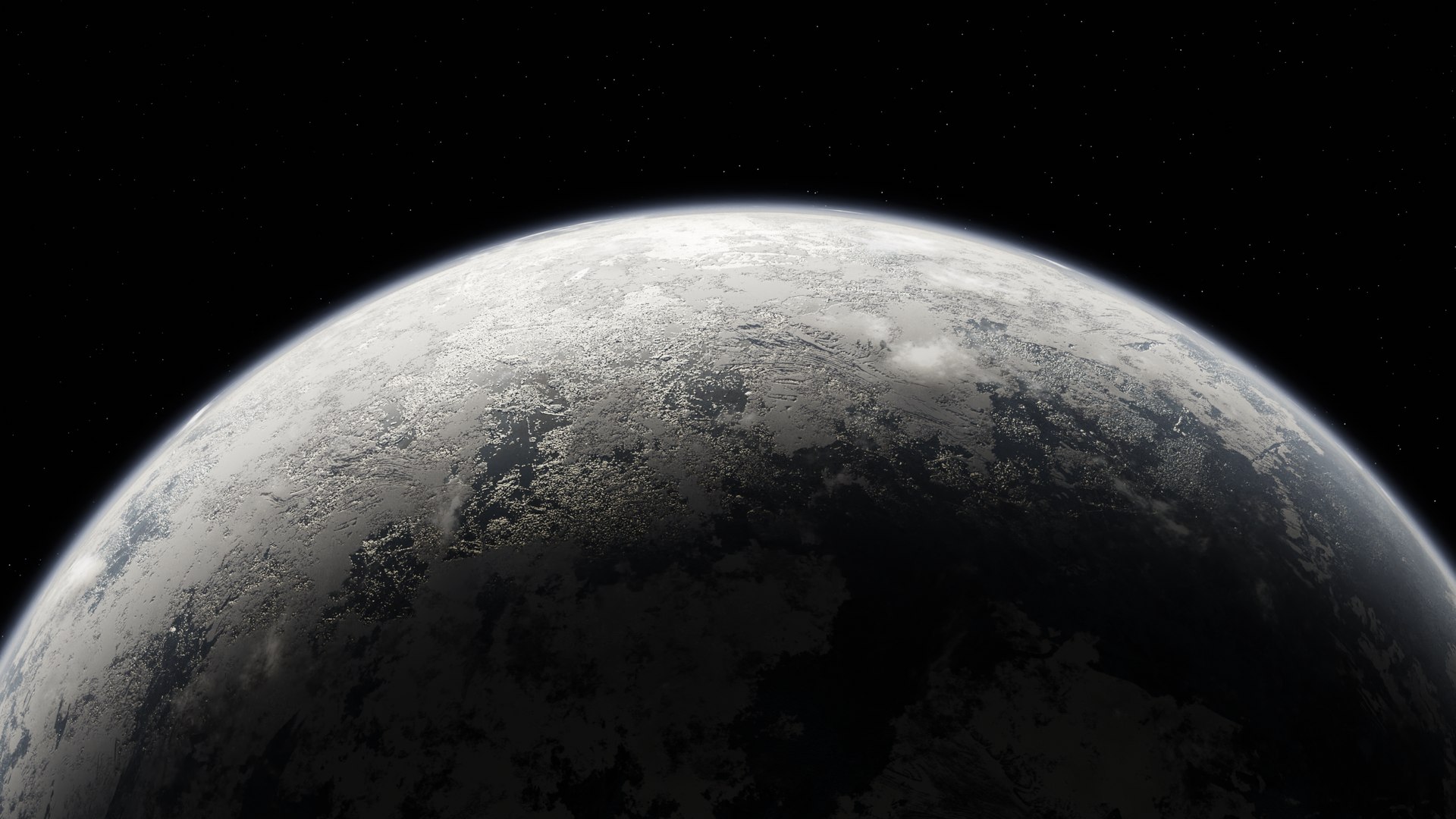 3D 8K Fictional Ice Planet 4 - TurboSquid 1931107