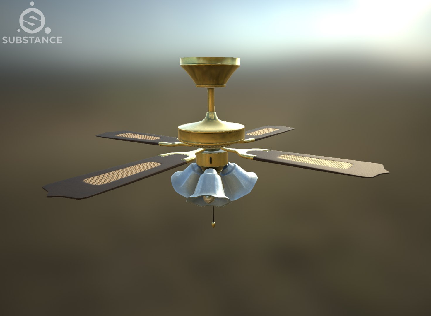 Ceiling Fan 3D Model - TurboSquid 1551246