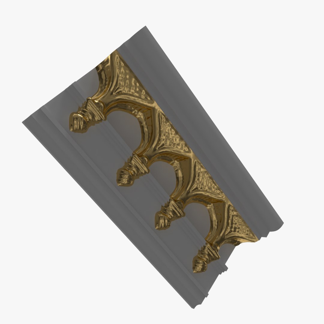 Patterned Cornice Gypsum Plaster DK77 3D - TurboSquid 1999564