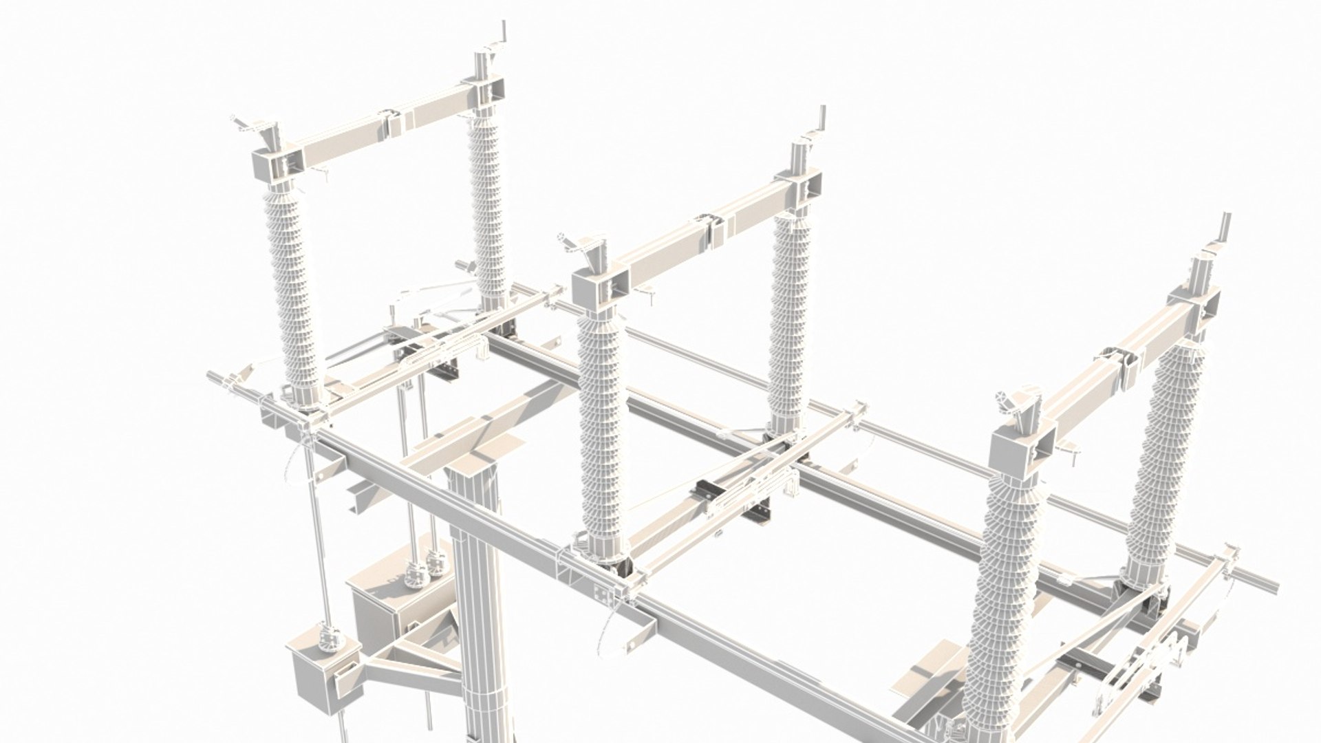 High Voltage Isolation Switch 2 3D - TurboSquid 2313463