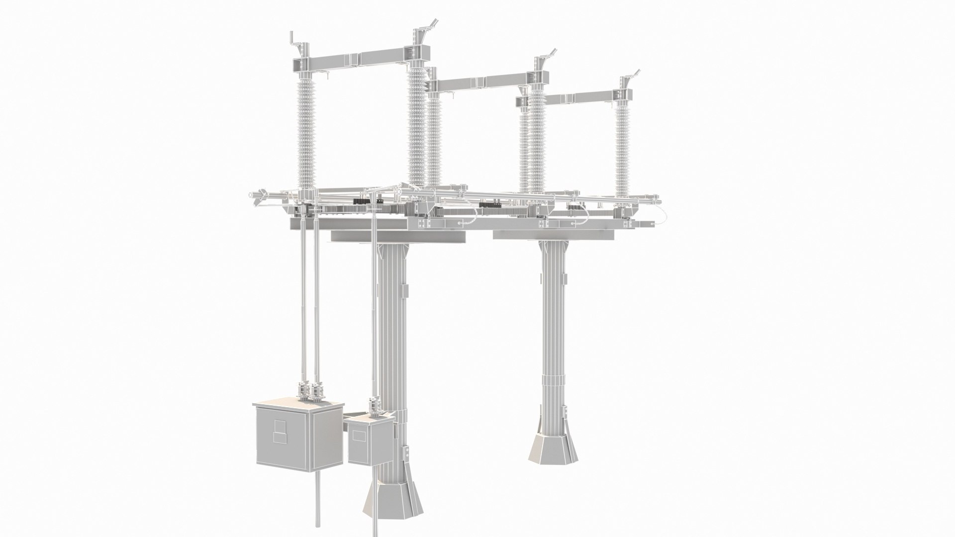 High Voltage Isolation Switch 2 3D - TurboSquid 2313463