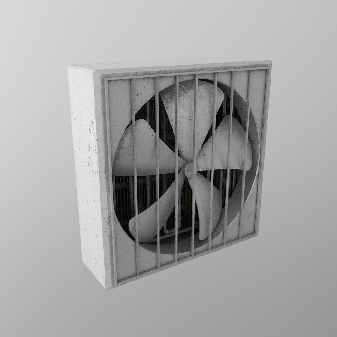 industrial wall fans 3d max