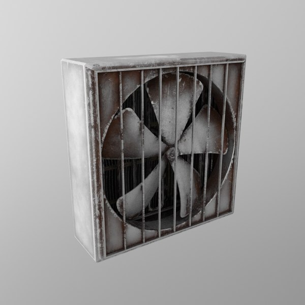 industrial wall fans 3d max