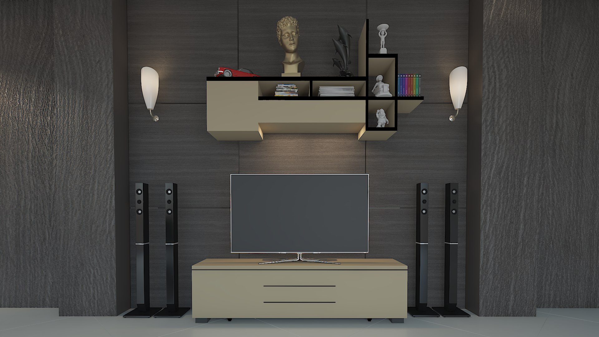 Skyscraper Living Room Interior Design Model - TurboSquid 1559177