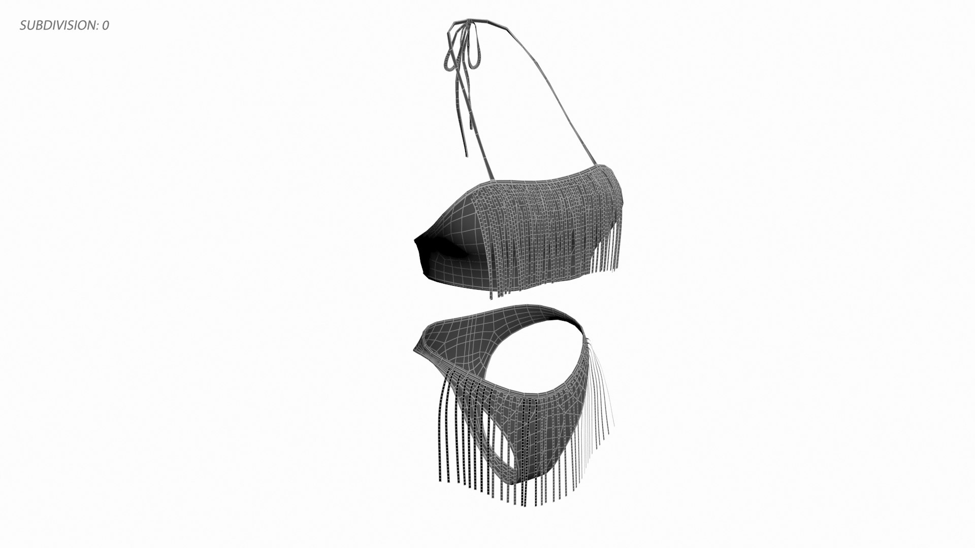 3D Fringe Bikini - TurboSquid 2182207