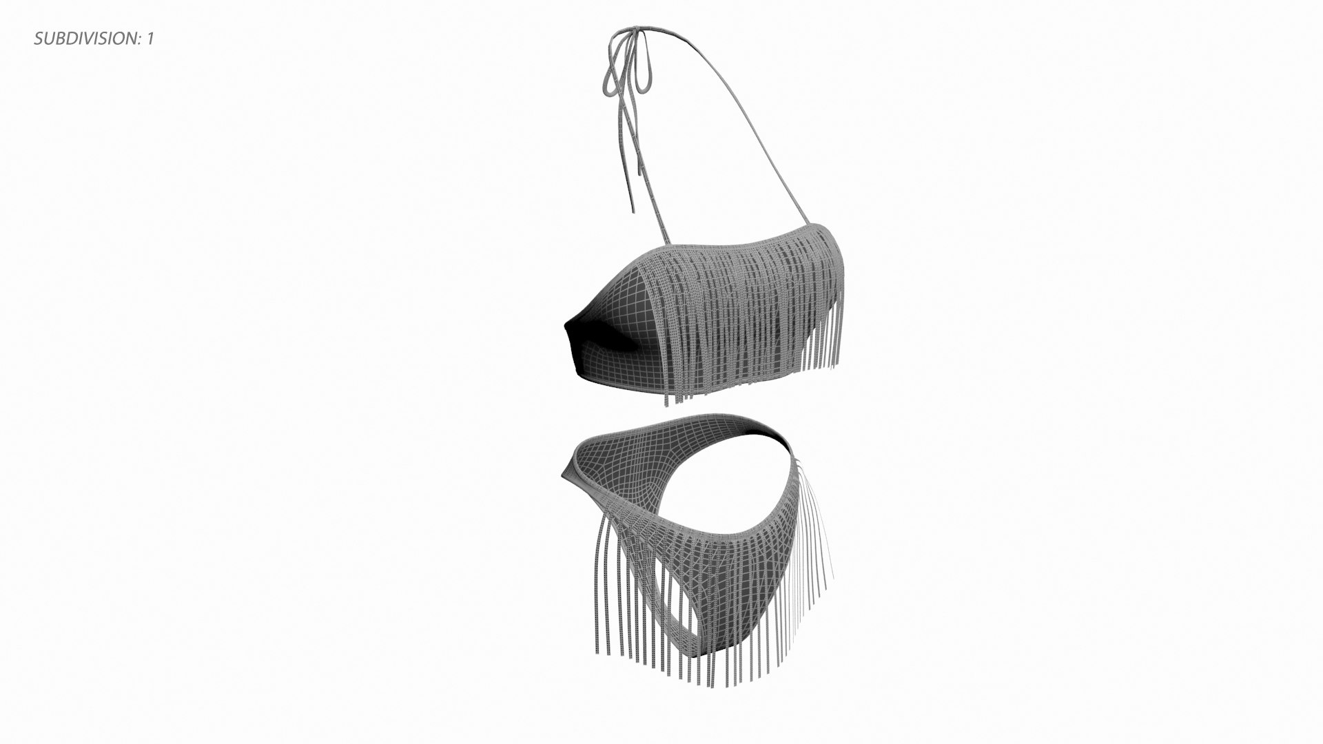 3D Fringe Bikini - TurboSquid 2182207