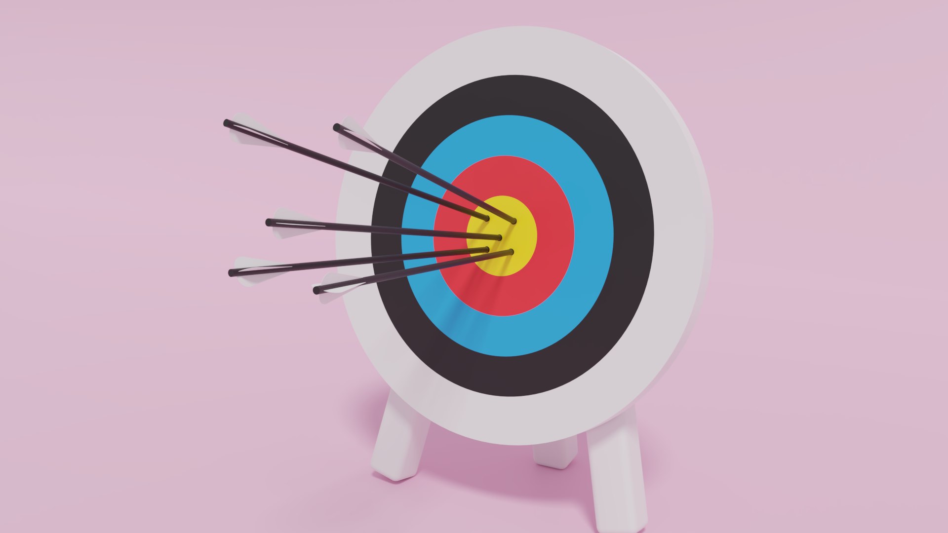 Archery Target and Arrows 3D model - TurboSquid 1826266