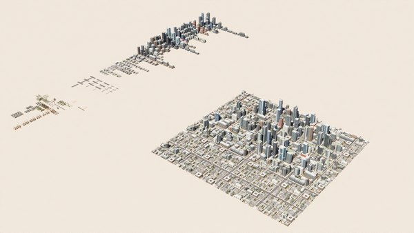 modelo 3d Colección Kitbash de paisaje urbano Vol3 - TurboSquid 2170504