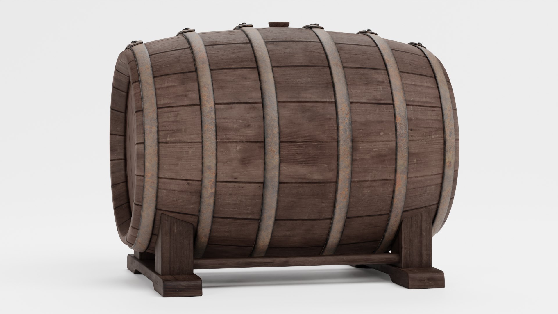 3D Wine Barrel 06 - TurboSquid 2016646