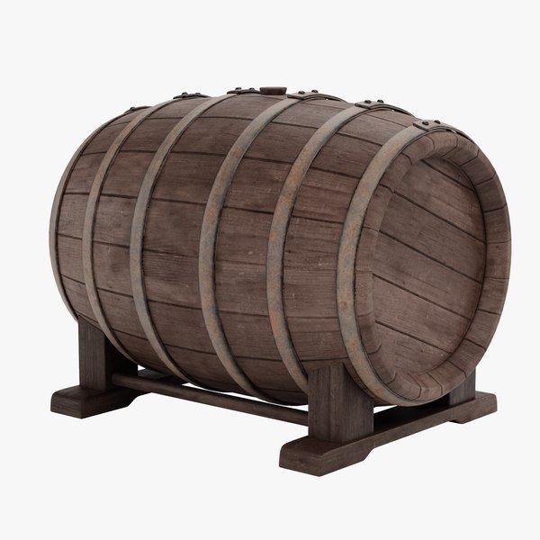 3D Wine Barrel 06 - TurboSquid 2016646