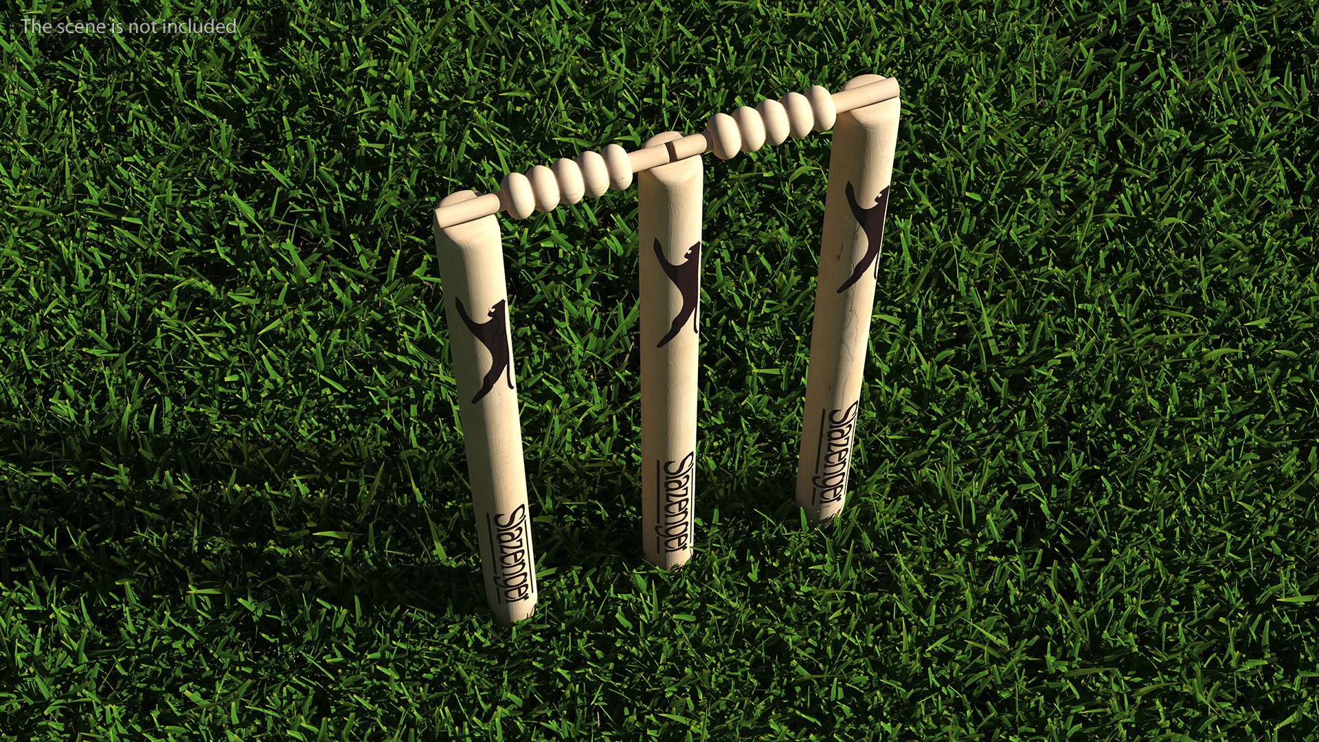 Slazenger Cricket Stumps Set 3D Model - TurboSquid 2189676