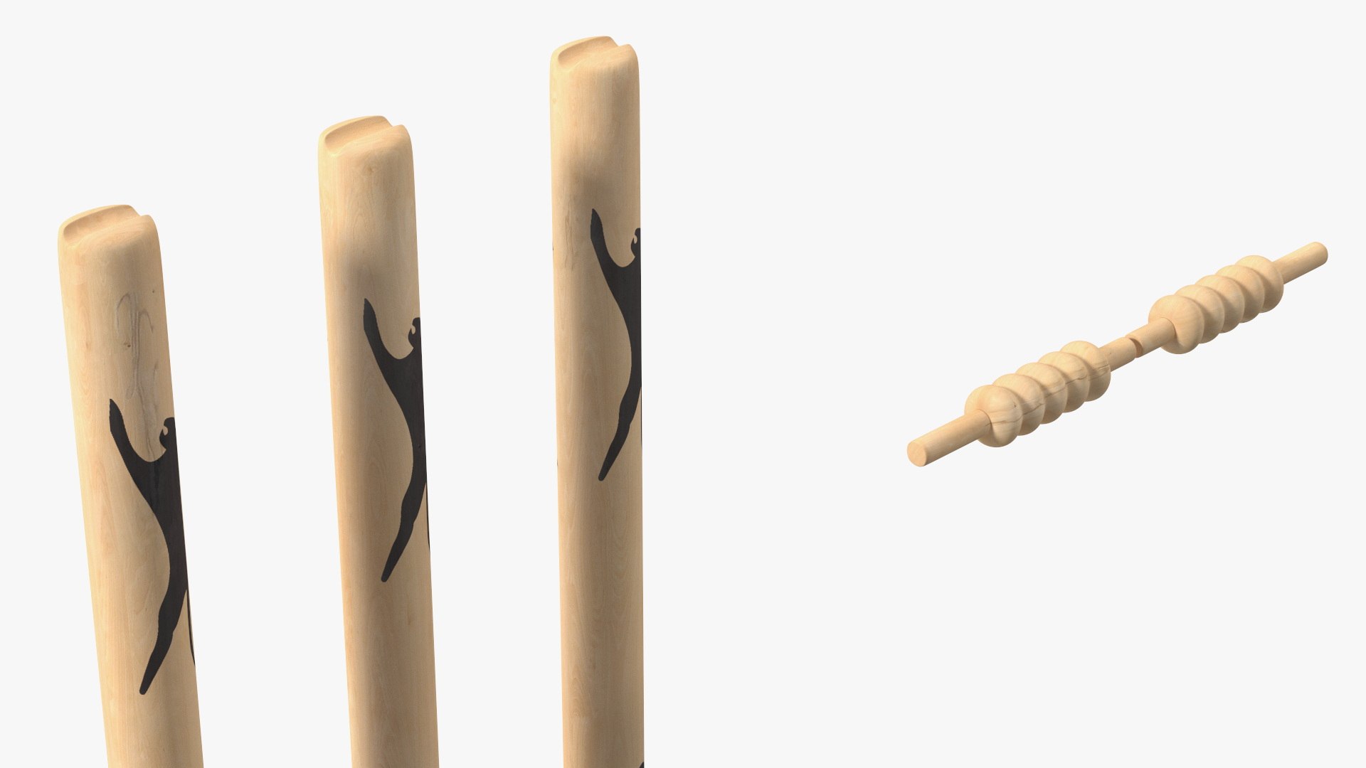 Slazenger Cricket Stumps Set 3D Model - TurboSquid 2189676