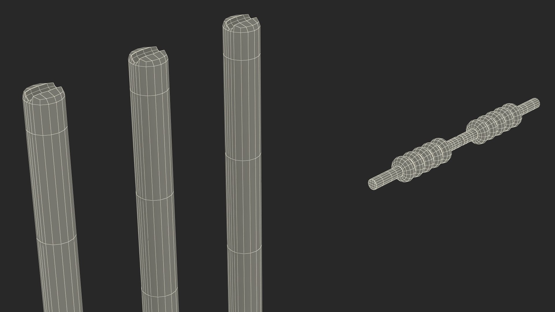 Slazenger Cricket Stumps Set 3D Model - TurboSquid 2189676