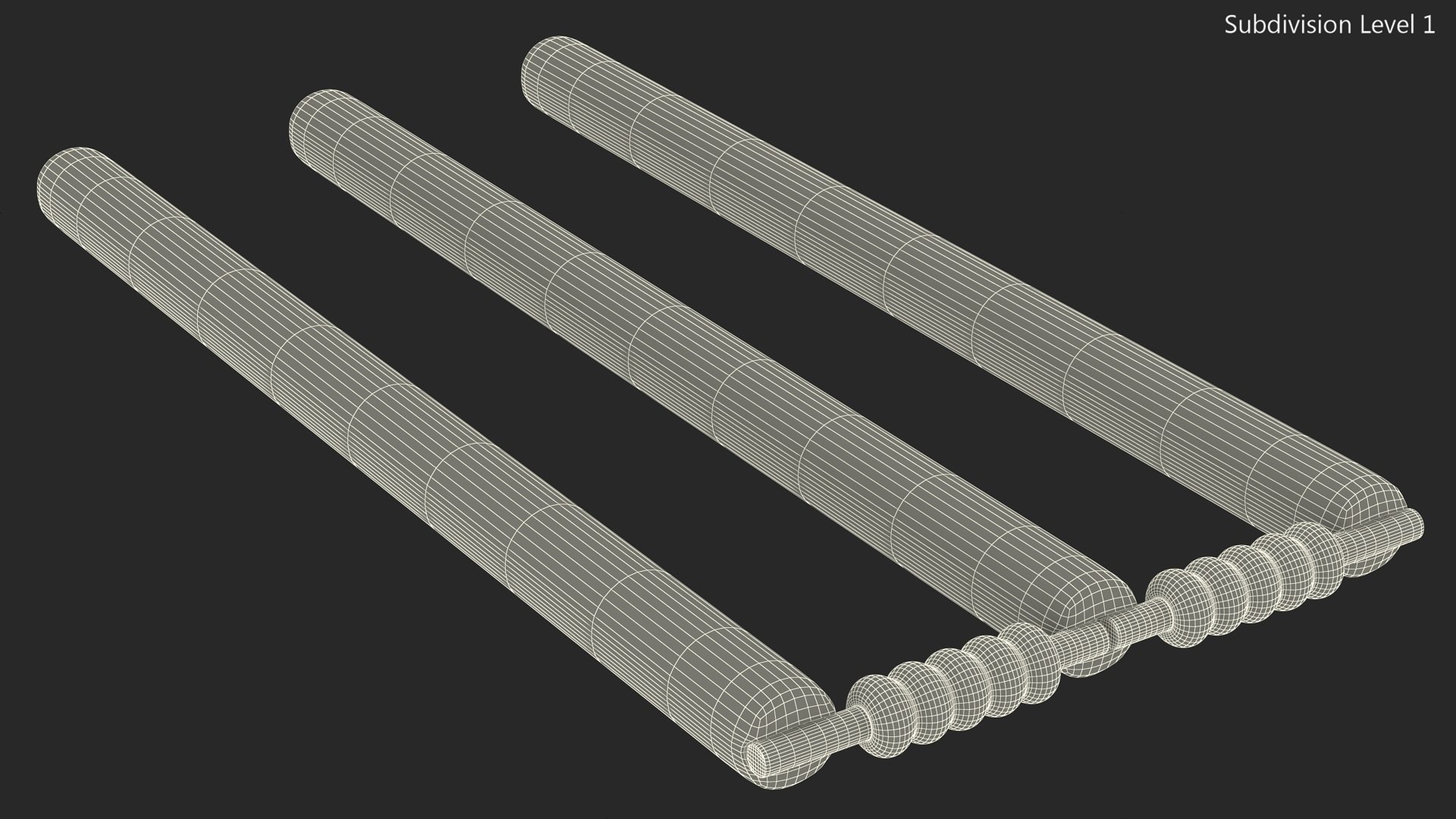 Slazenger Cricket Stumps Set 3D Model - TurboSquid 2189676