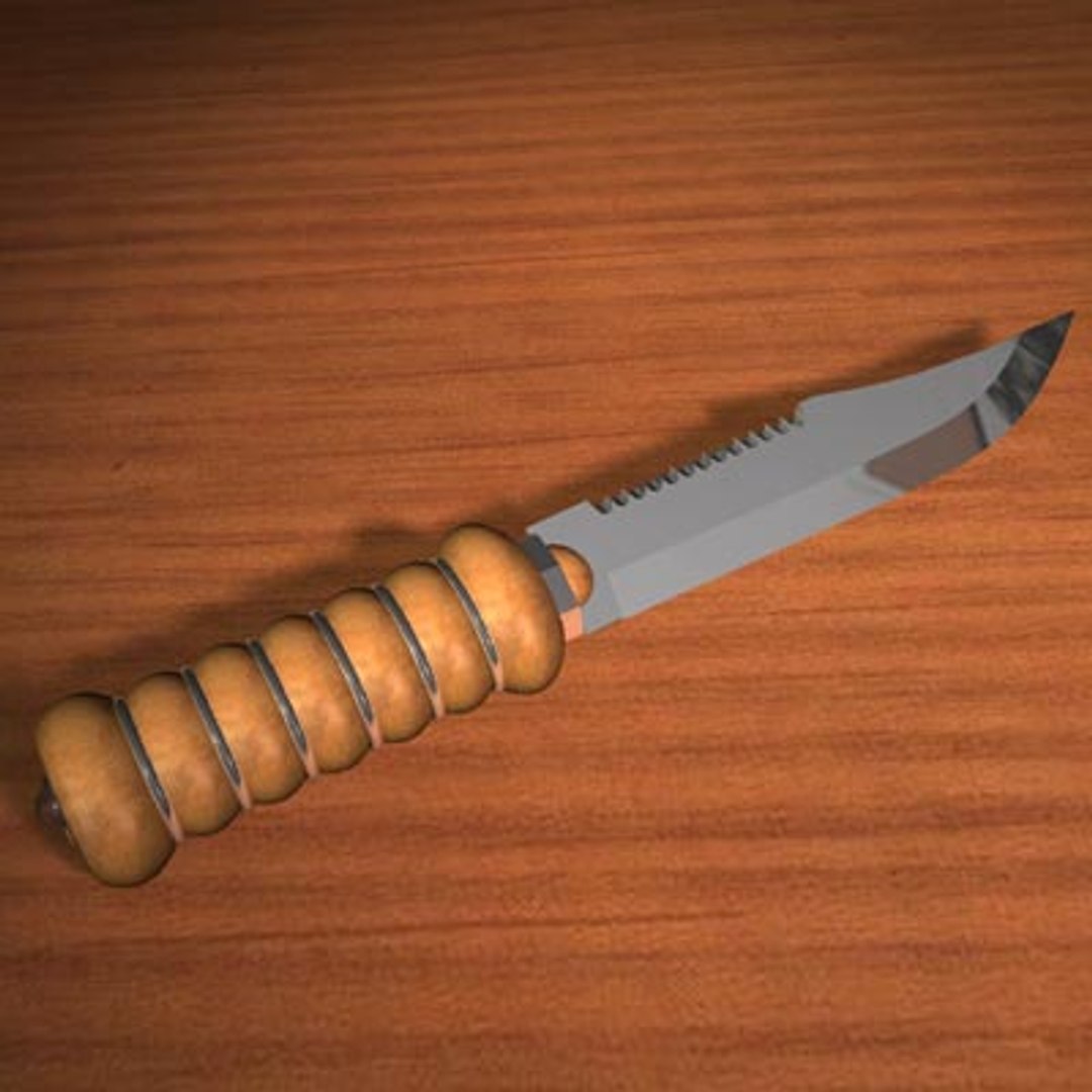 3d model knife