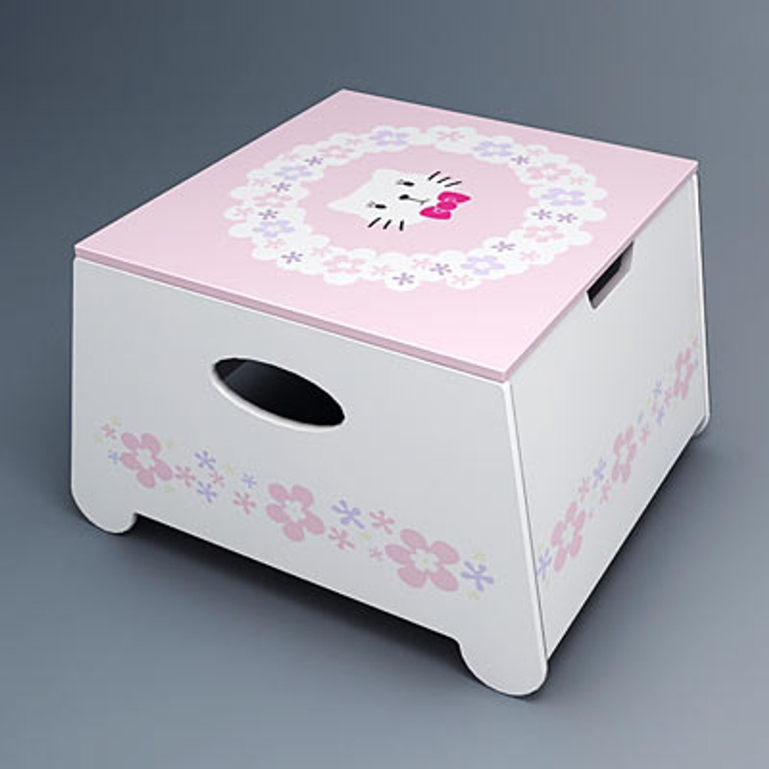 3d Kid Box Seat Model