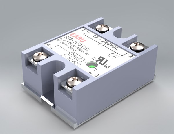 SSR-100DD Solid State Relay 3D model - TurboSquid 1979632