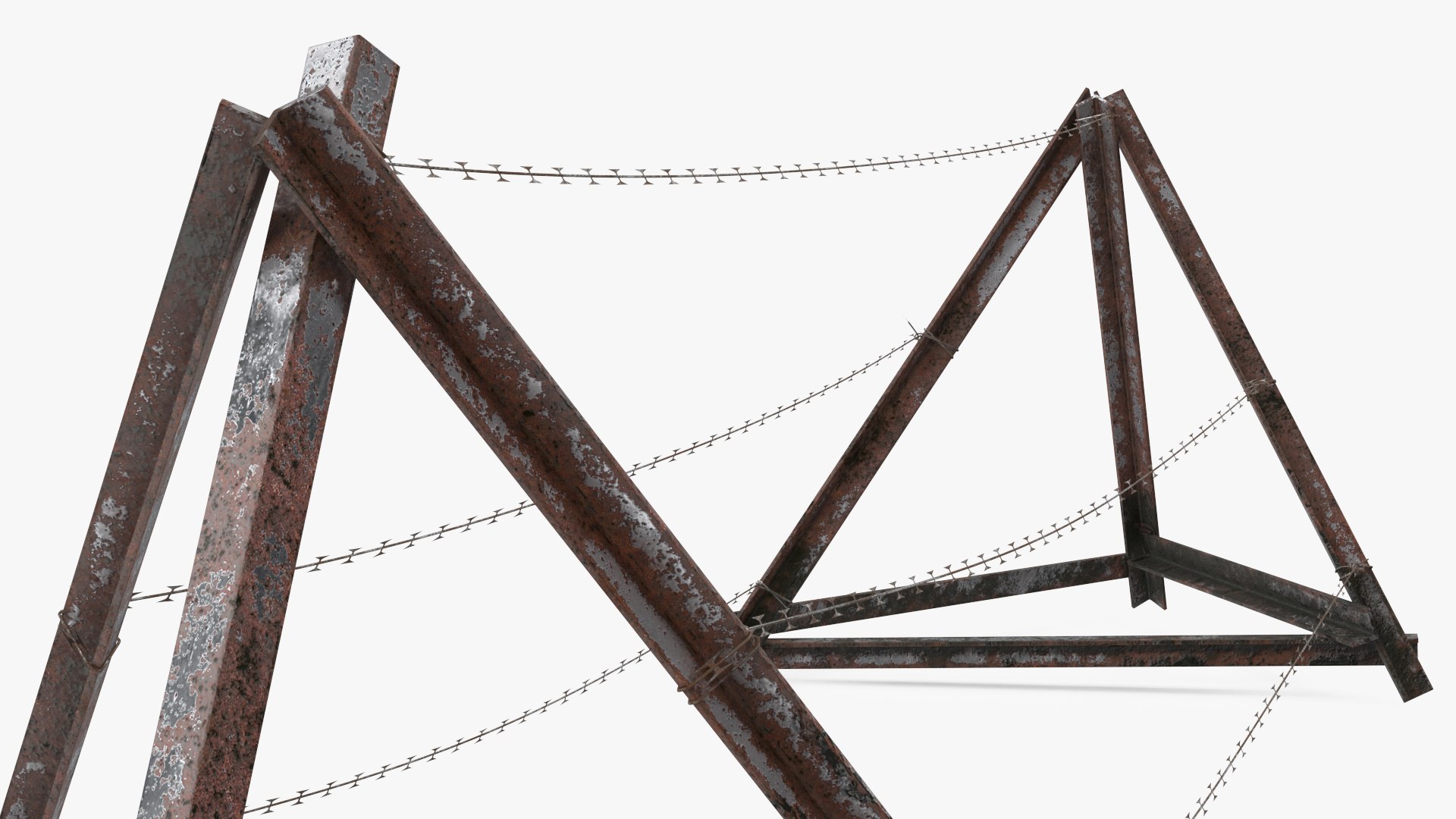 3D Razor Wire Block - TurboSquid 1714181