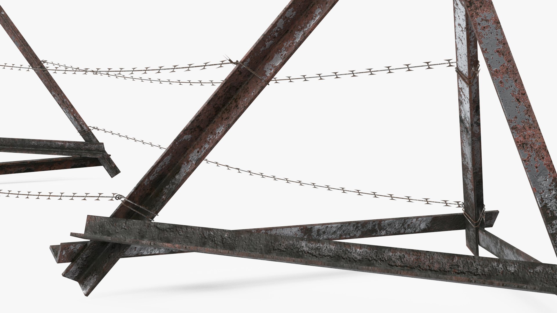 3D Razor Wire Block - TurboSquid 1714181