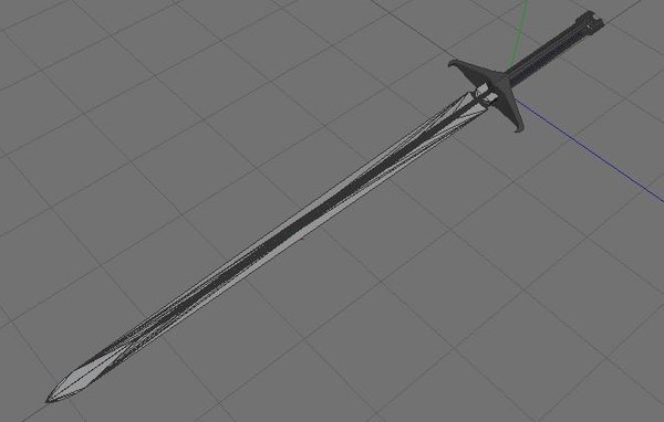 3d long sword model