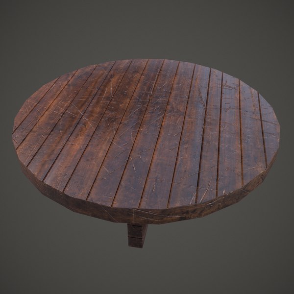 Medieval tavern table 3D model - TurboSquid 1423079