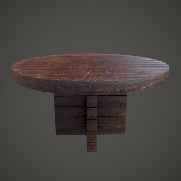 Medieval tavern table 3D model - TurboSquid 1423079