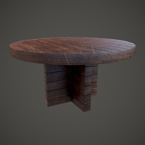 Medieval tavern table 3D model - TurboSquid 1423079