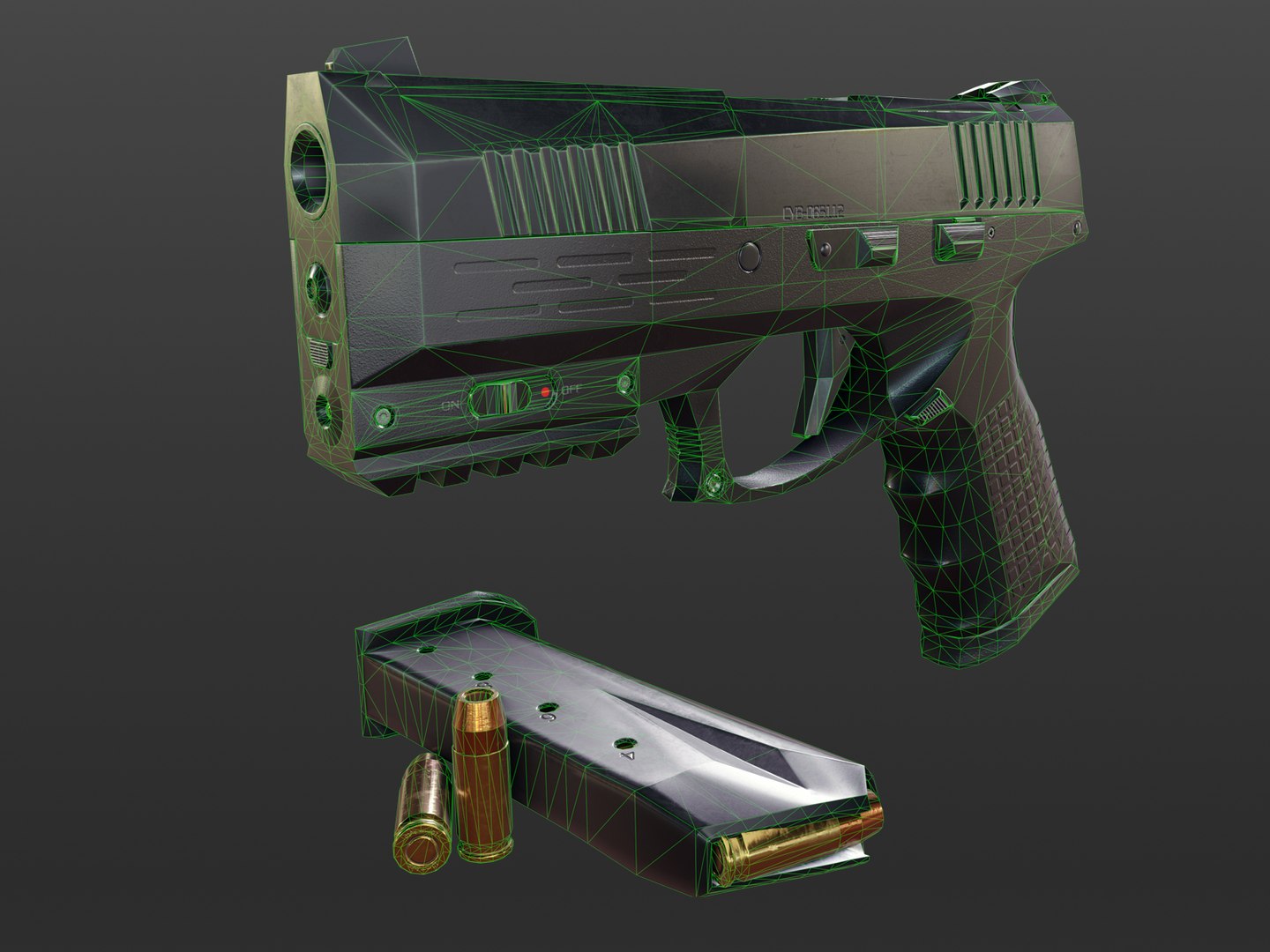 Gameready Pistol Modern 3D Model - TurboSquid 1547366
