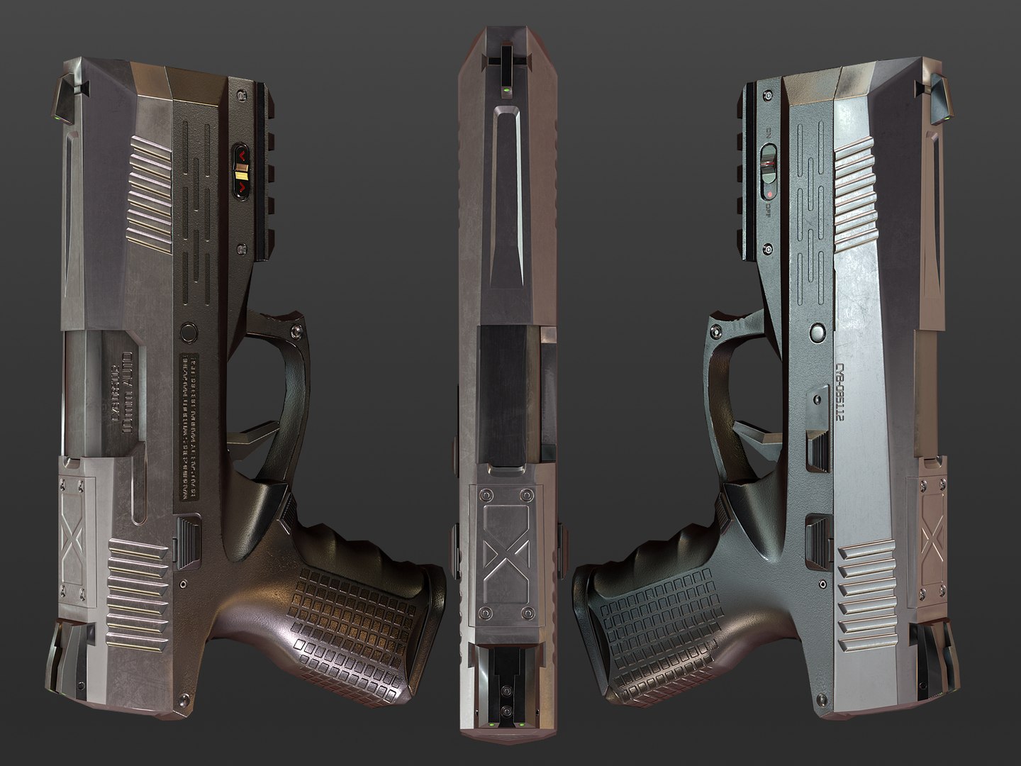 Gameready Pistol Modern 3D Model - TurboSquid 1547366