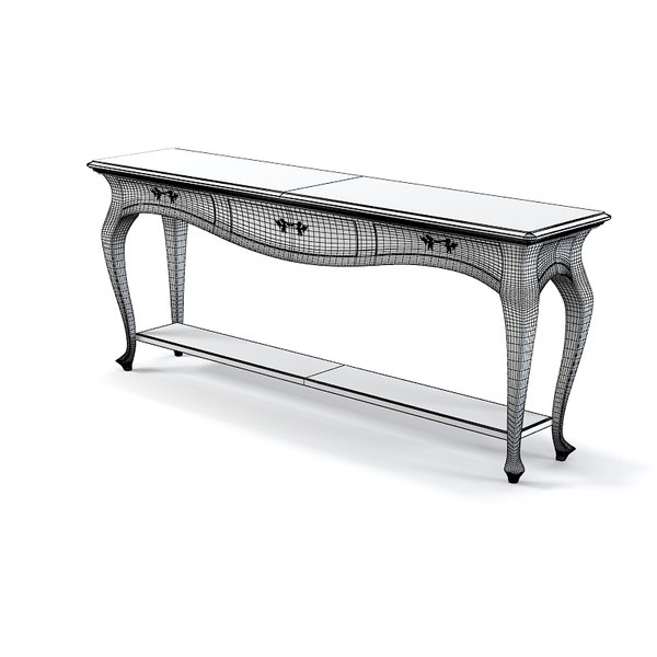 3d chelini console table