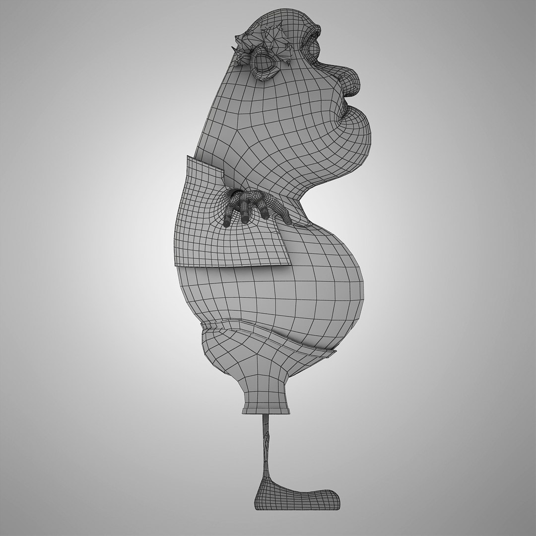3d Cartoon Big Man Rig