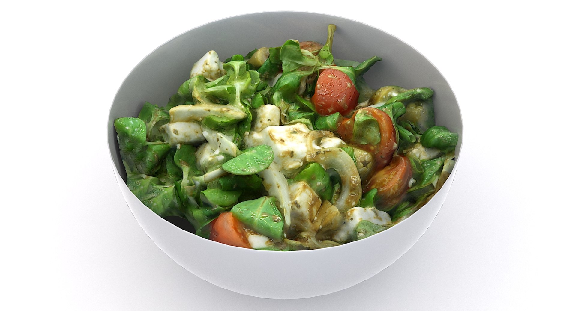 3D bowl salad model - TurboSquid 1362807