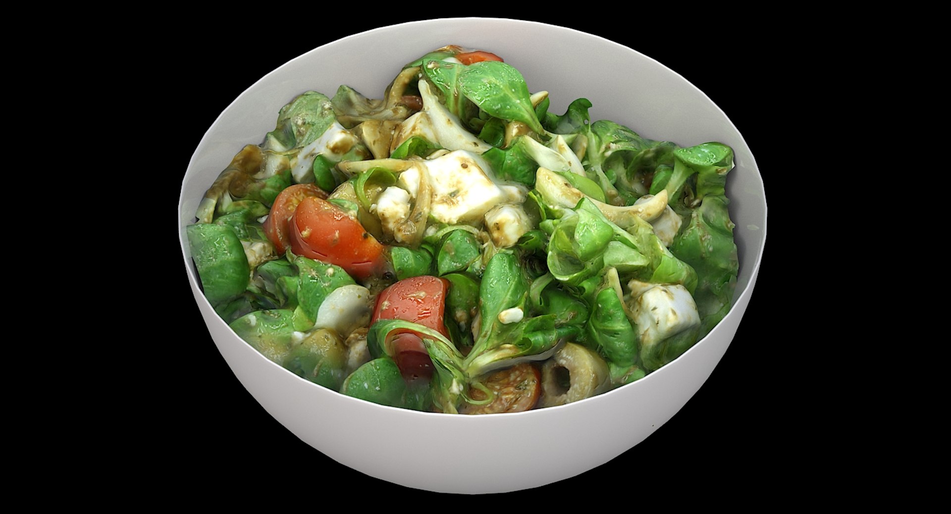 3D bowl salad model - TurboSquid 1362807