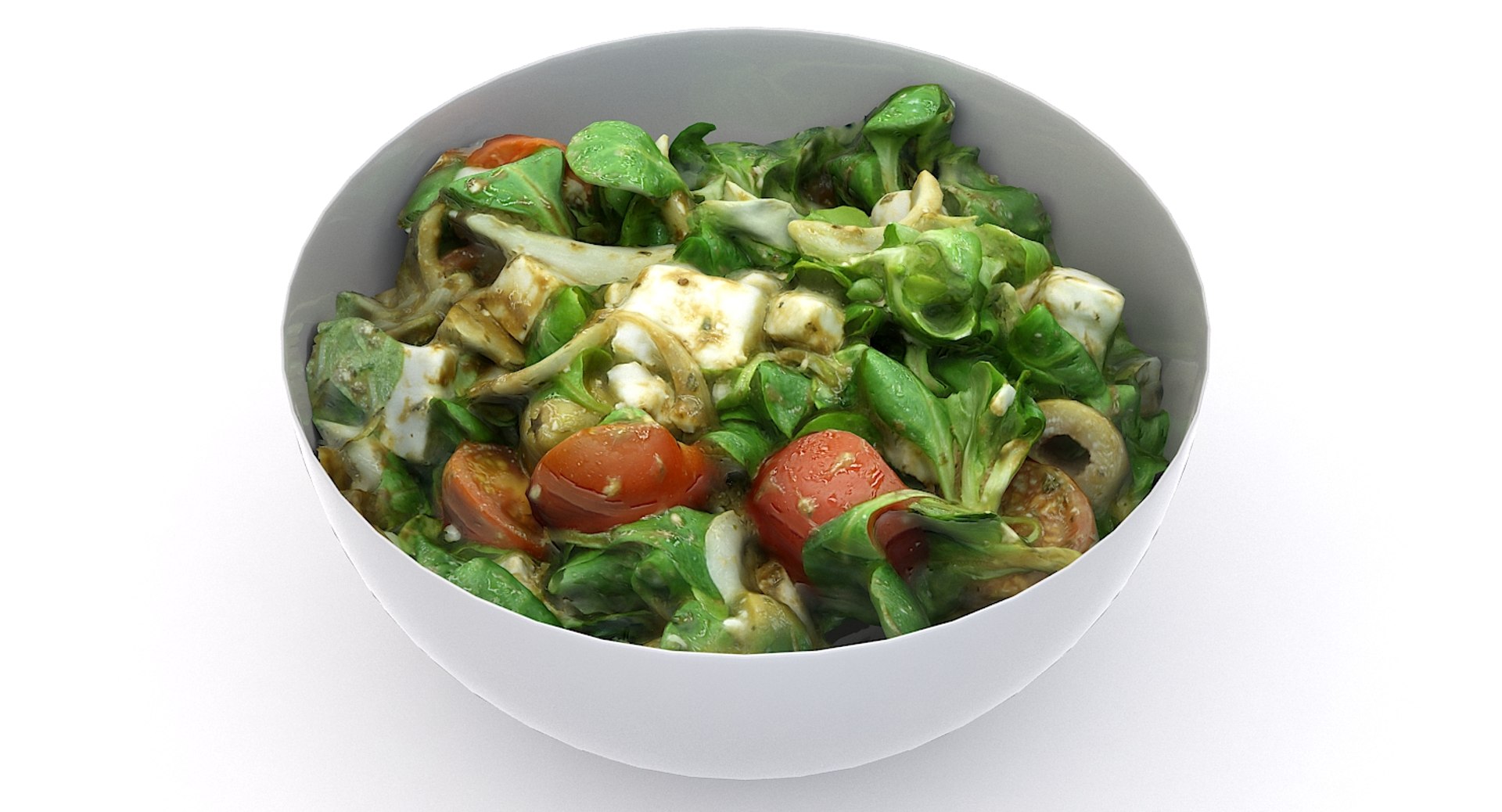 3D bowl salad model - TurboSquid 1362807
