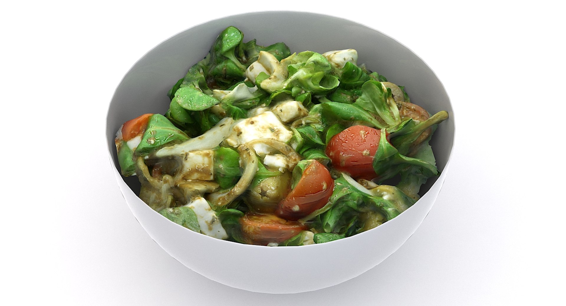 3D bowl salad model - TurboSquid 1362807